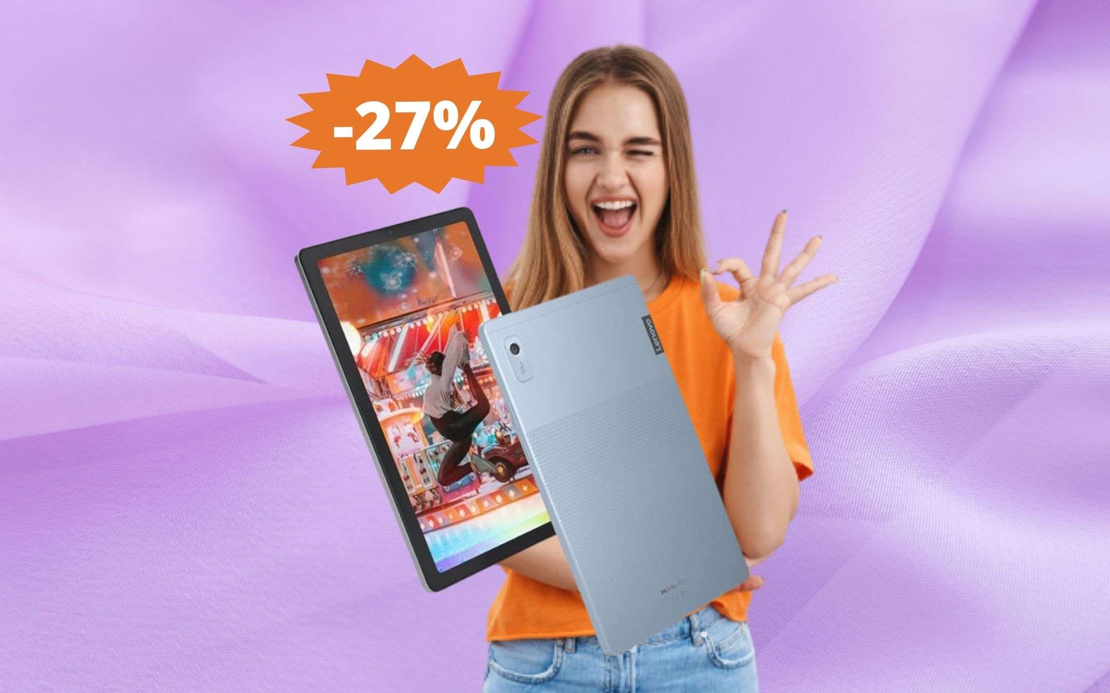 Lenovo Tab M9: OFFERTA esclusiva su Amazon (-27%)