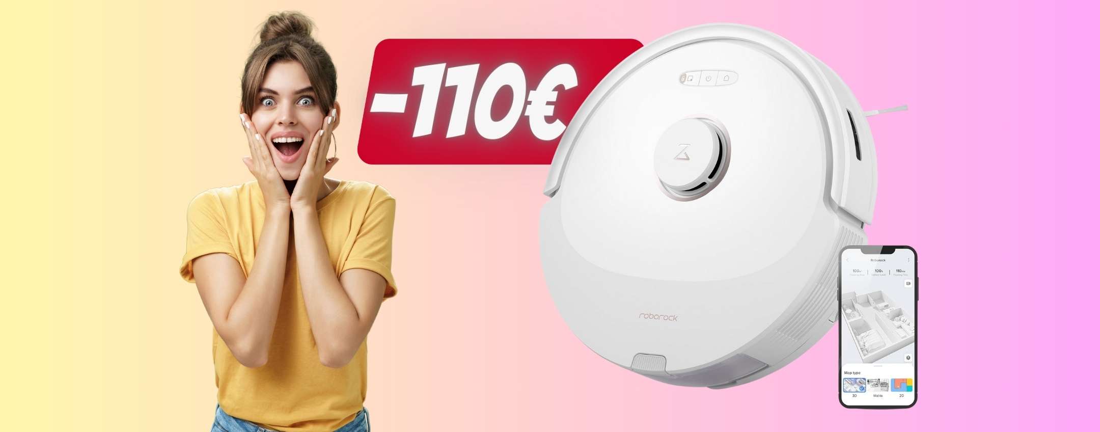 Roborock Q8 Max: aspirazione da 55Kpa e lava in una passata (-110€)