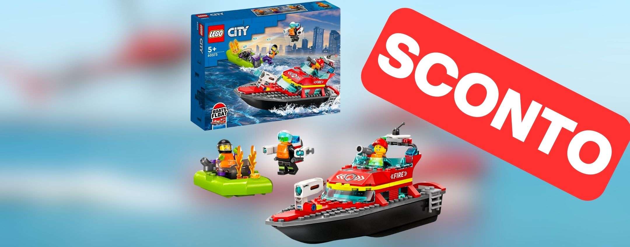 LEGO Barca di salvataggio dei pompieri: su Amazon a prezzo STRACCIATO