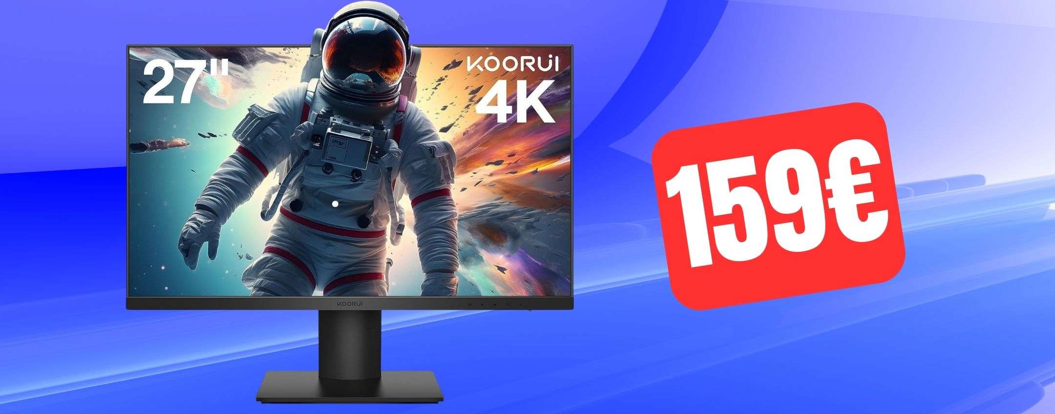 Monitor 27 pollici 4K UHD in SUPER OFFERTA A TEMPO su Amazon
