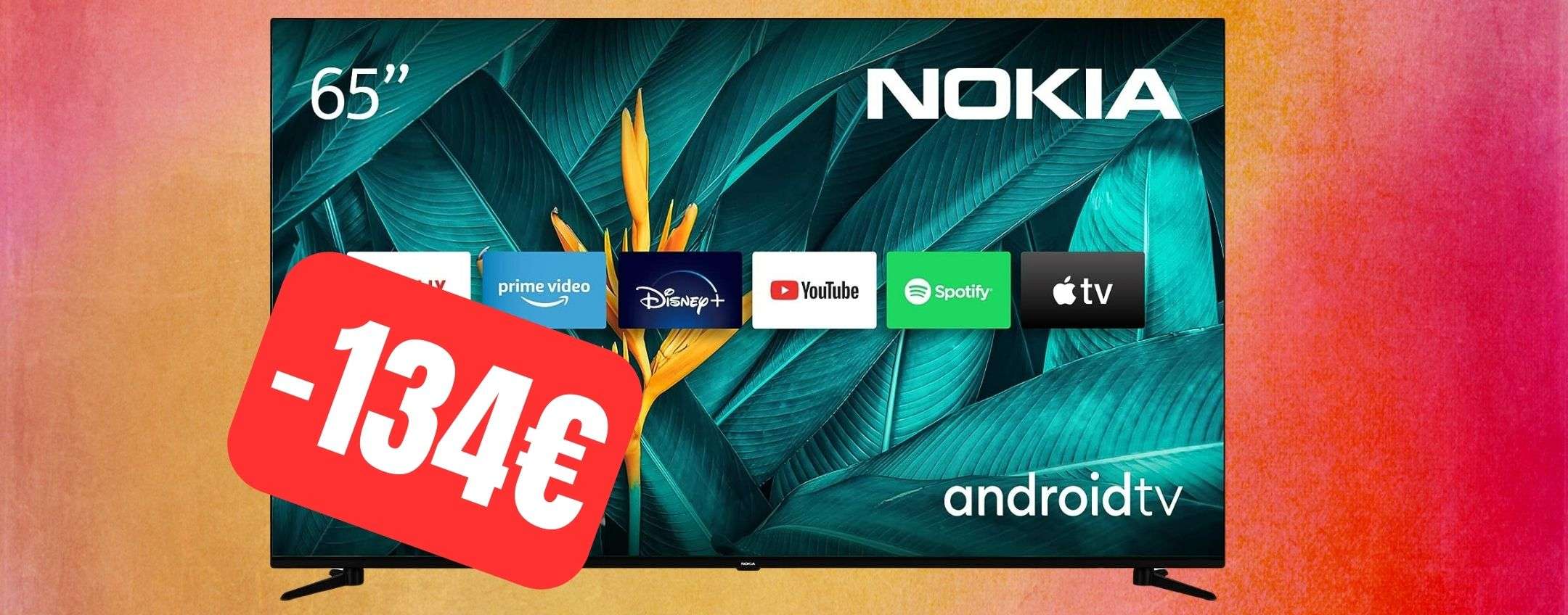 Smart TV Nokia 65" ad un SUPER PREZZO su Amazon (-21%)