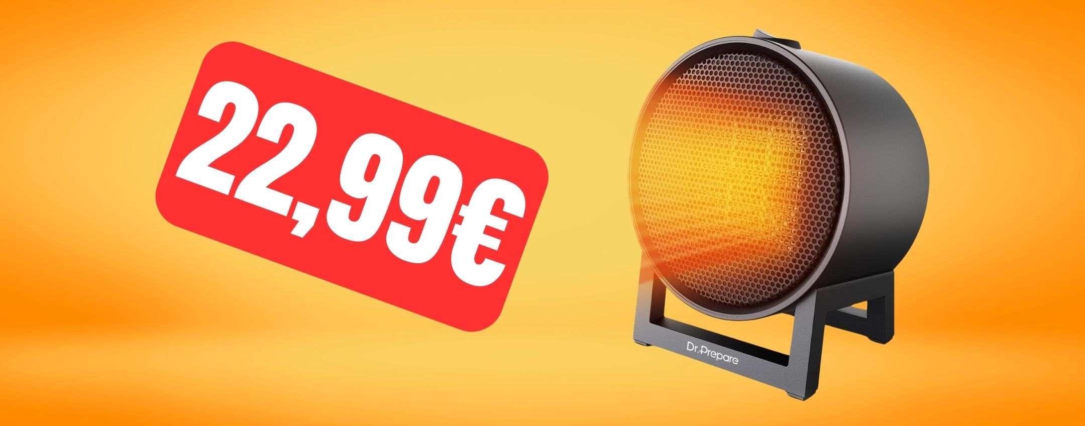 Stufetta elettrica a basso consumo ed economica: in offerta su Amazon