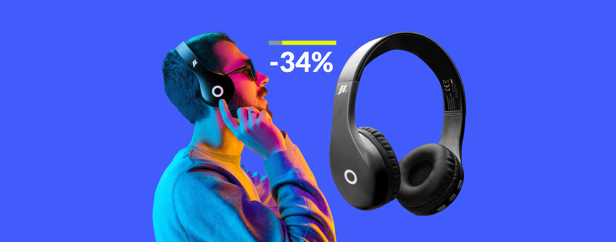 Queste cuffie wireless non hanno rivali a soli 19€: PAZZESCHE