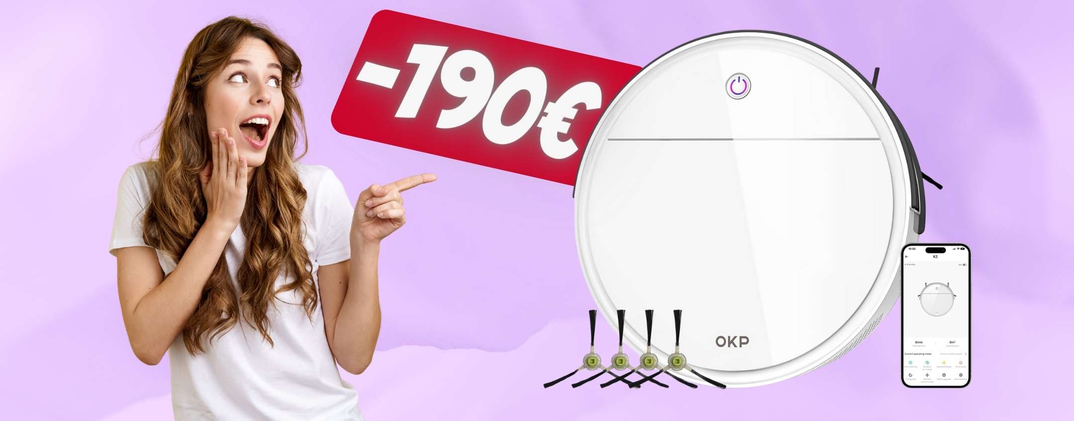 Robot aspirapolvere MERAVIGLIOSO in DOPPIO SCONTO (109€)