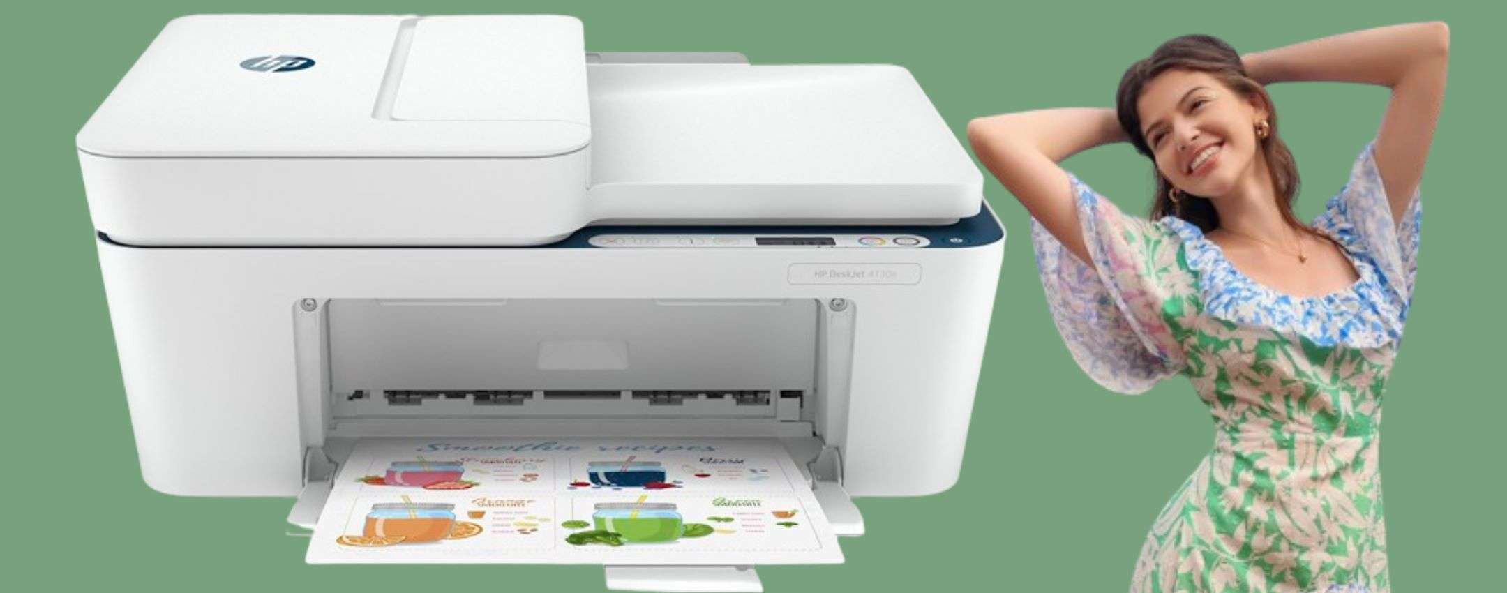Stampante multifunzione HP DeskJet 4130e a soli 59,99€ con il ...