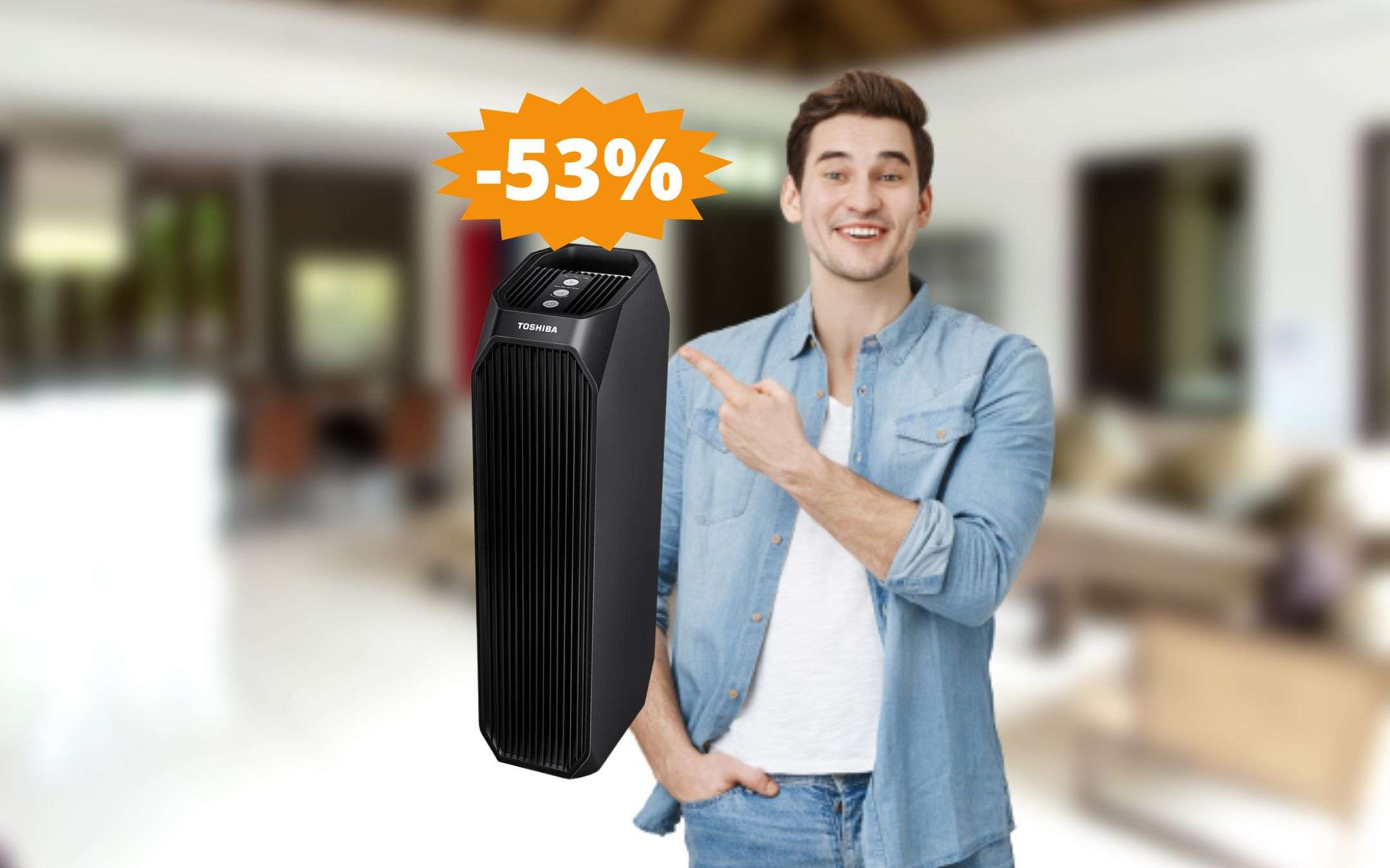 Purificatore d'aria Toshiba: CROLLO del prezzo su Amazon (-53%)