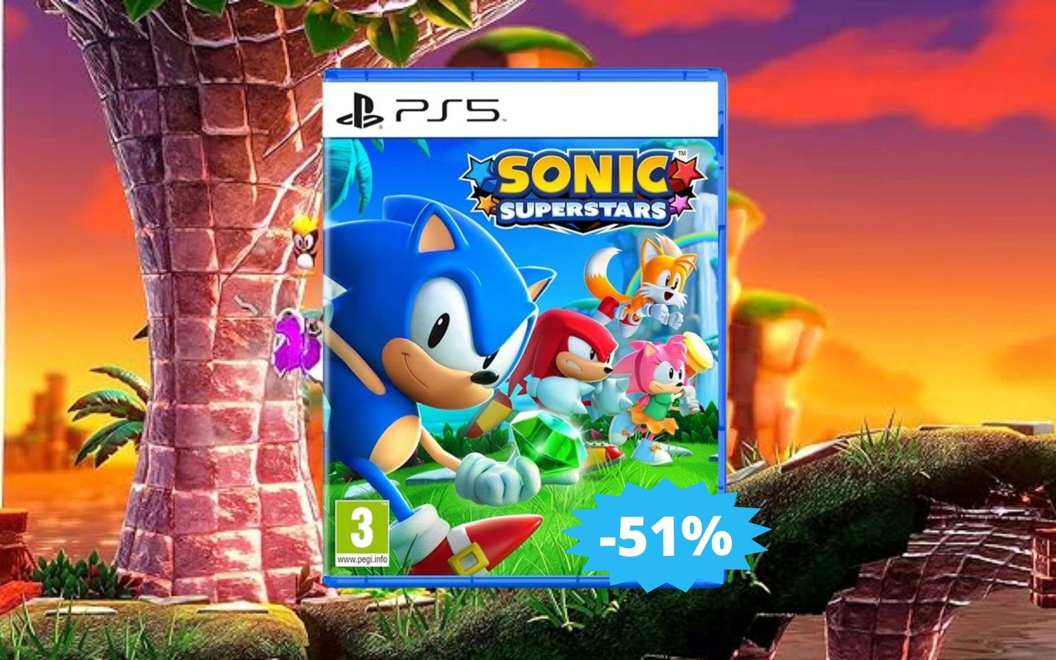 Sonic Superstars per PS5: un'avventura ad alta velocità (-51%)