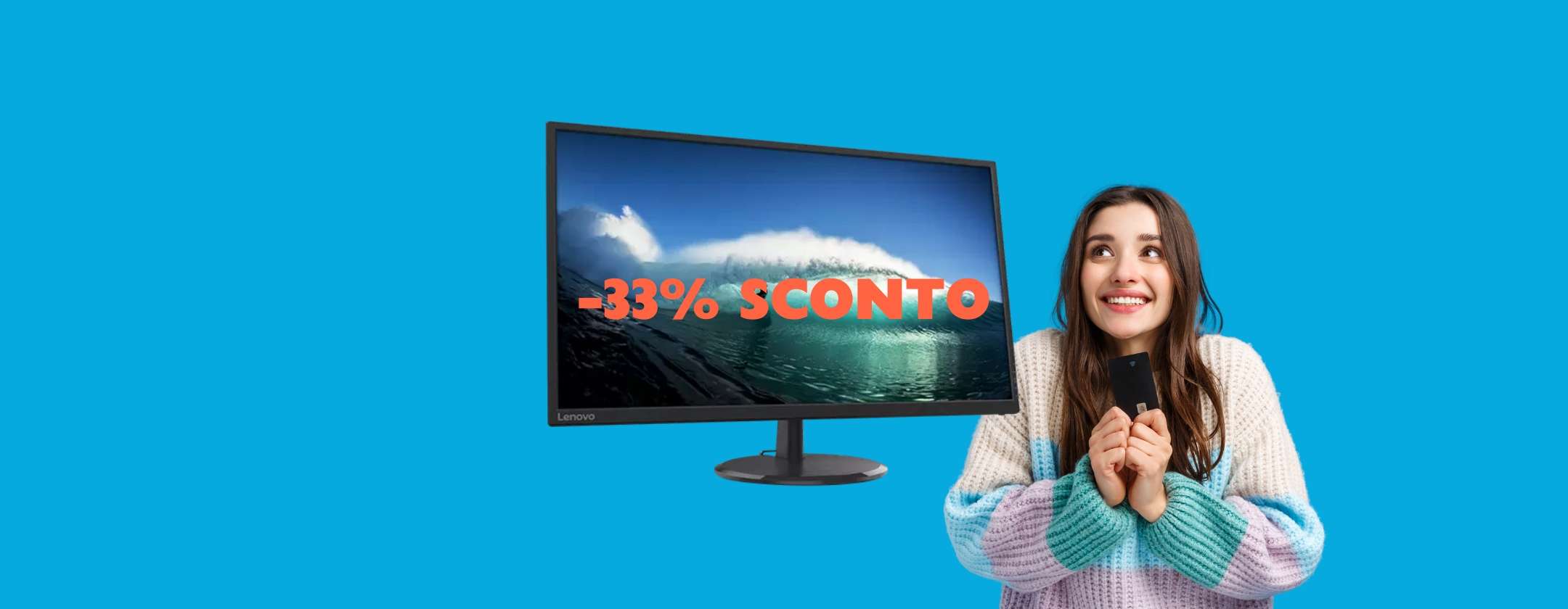 Monitor Lenovo 31" a 219€: scopri il COUPON 33%
