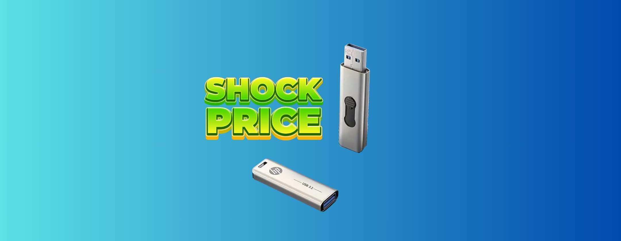 Pen Drive USB HP in METALLO a prezzo SHOCK su TEMU