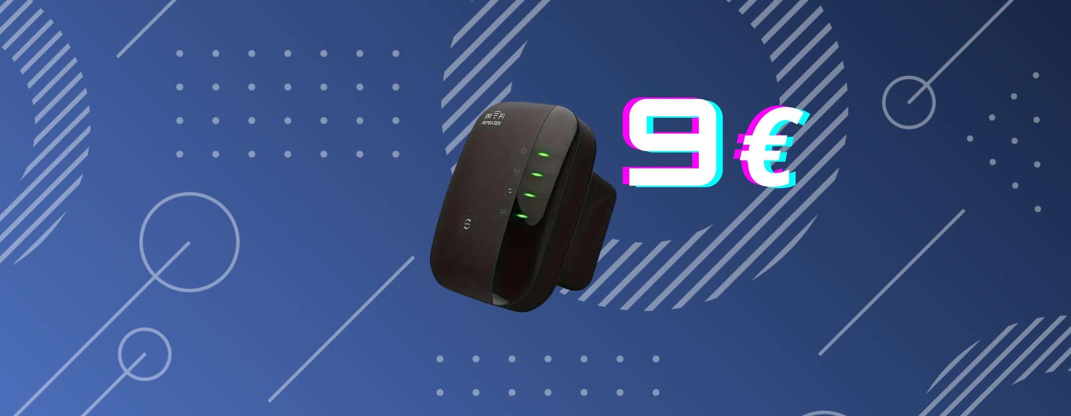 WiFi Extender a soli 9€ su TEMU: connessione per tutta casa