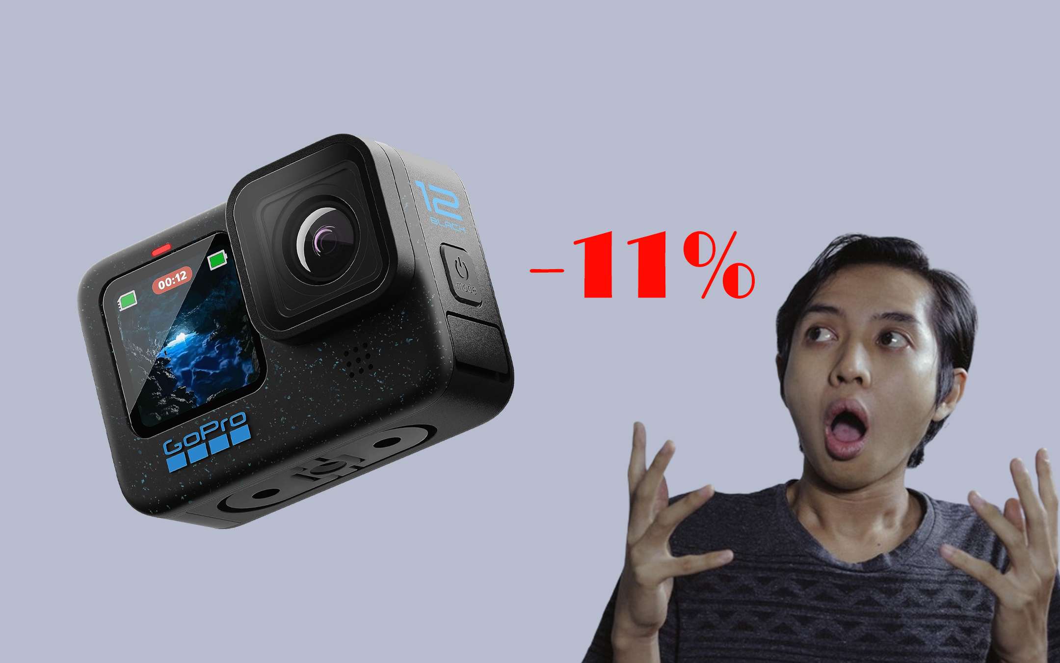 GoPro HERO12 Black in offerta FOLLE su Amazon (-11%)