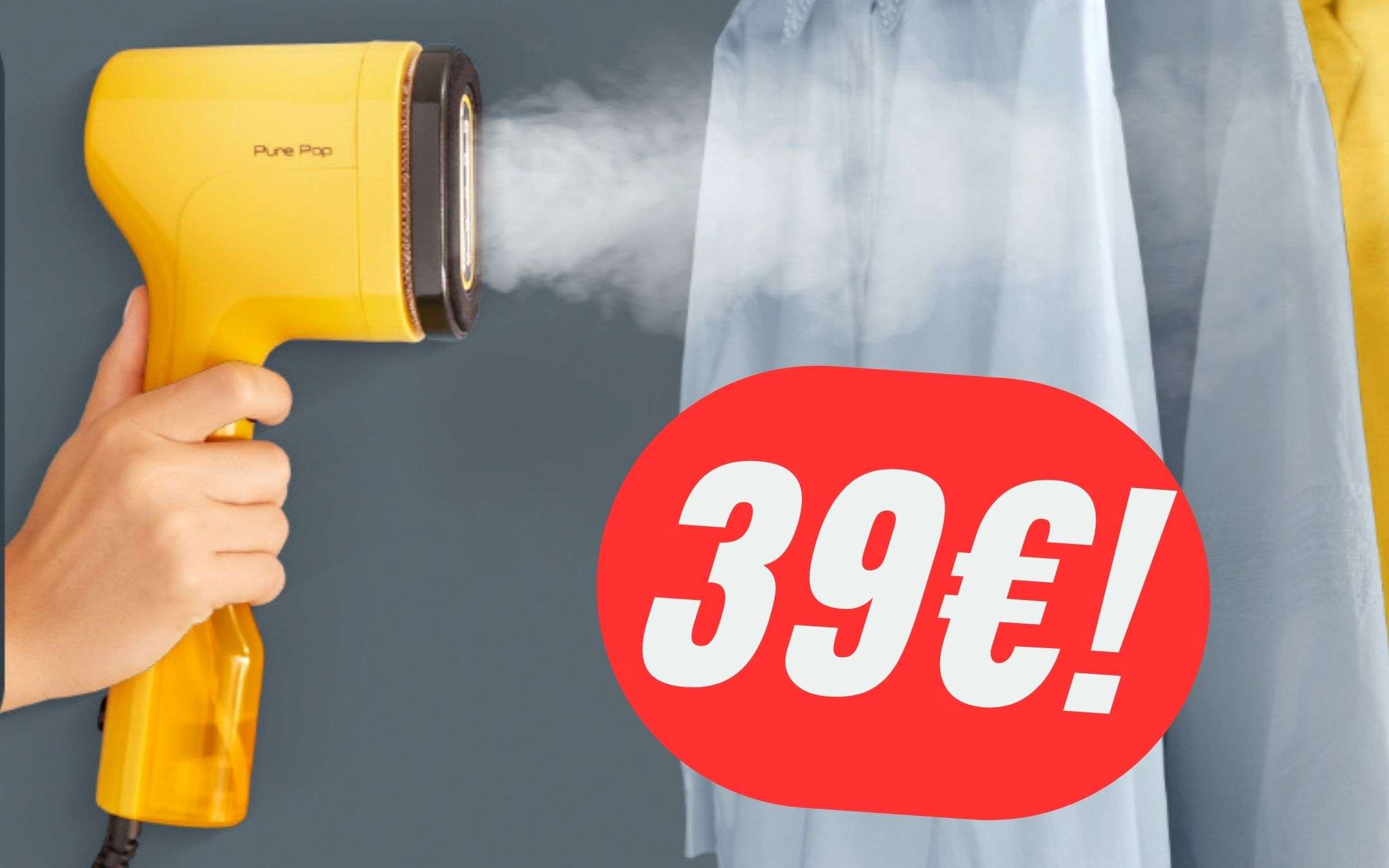 Stira anche in viaggio a soli 39€ con Rowenta Pure Pop!