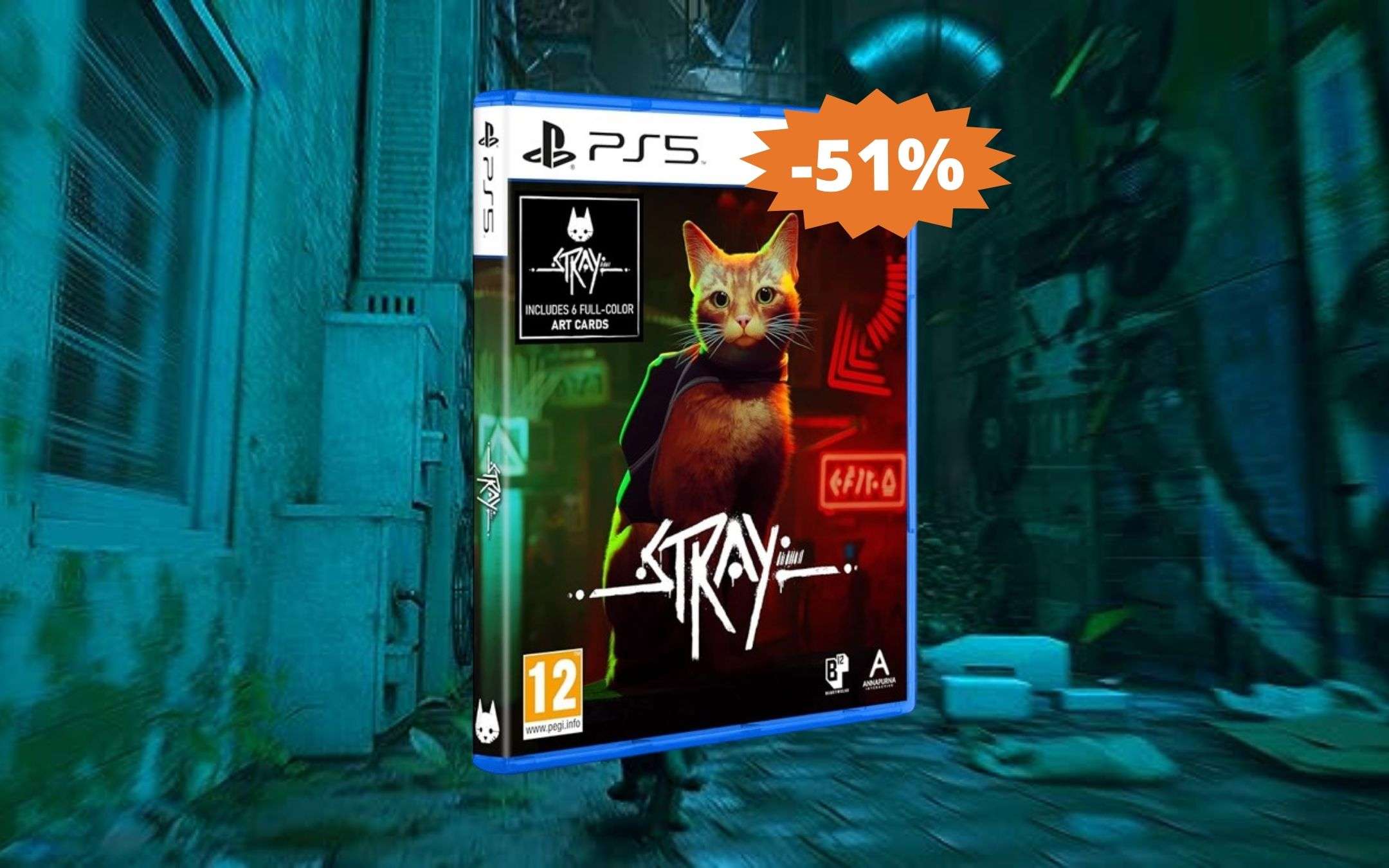 STRAY per PS5: il FASCINO della vita felina (-51%)