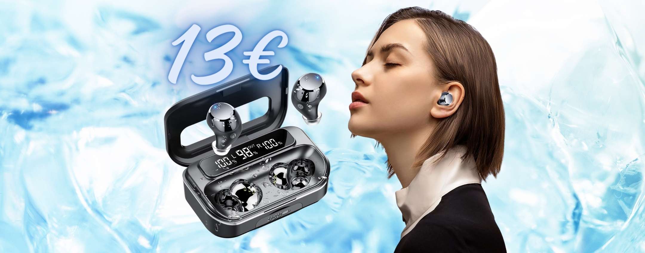 Cuffiette Bluetooth a PREZZO BOMBA su Amazon, 13€ ancora per poco