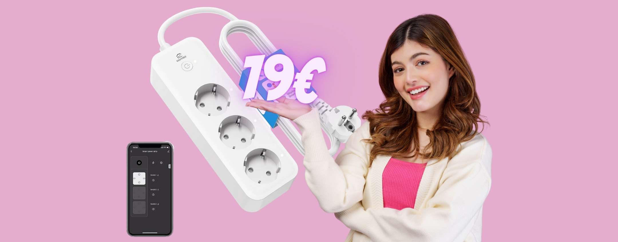Multipresa WiFi per una CASA sempre più SMART, solo 19€ su Amazon
