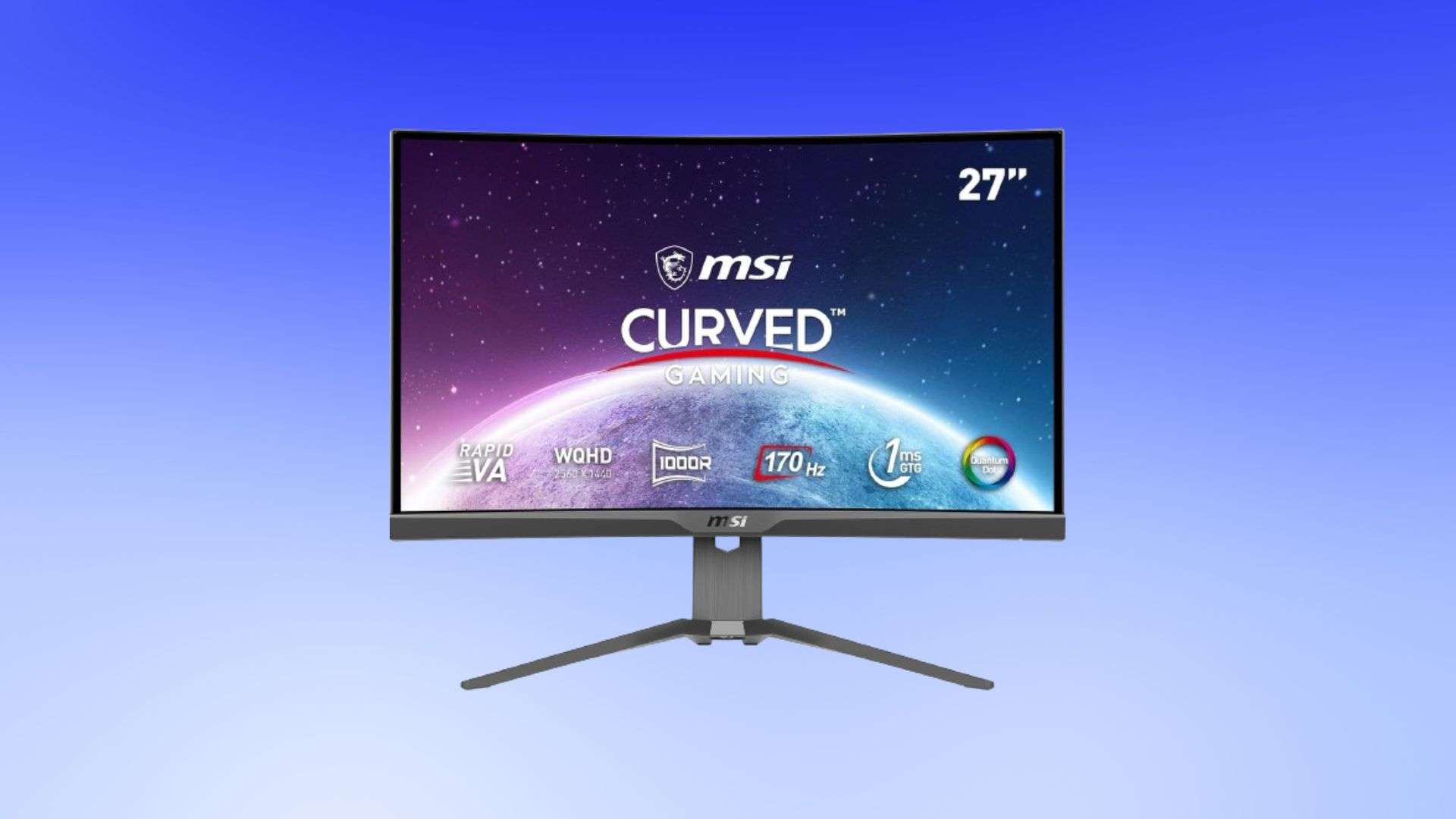 Monitor MSI da 27" in offerta a meno di 280€: WQHD, 170Hz, 127% sRGB