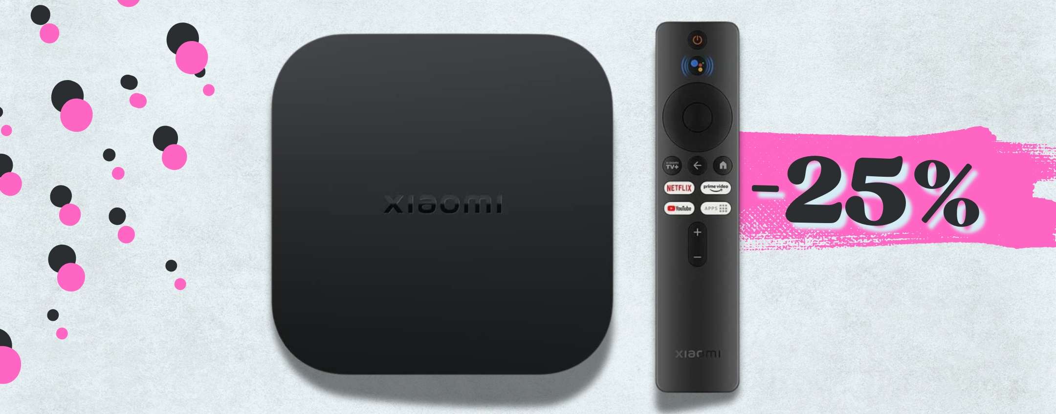 Xiaomi Mi TV Box sembra un decoder ma fa RINASCERE il televisore: -25%