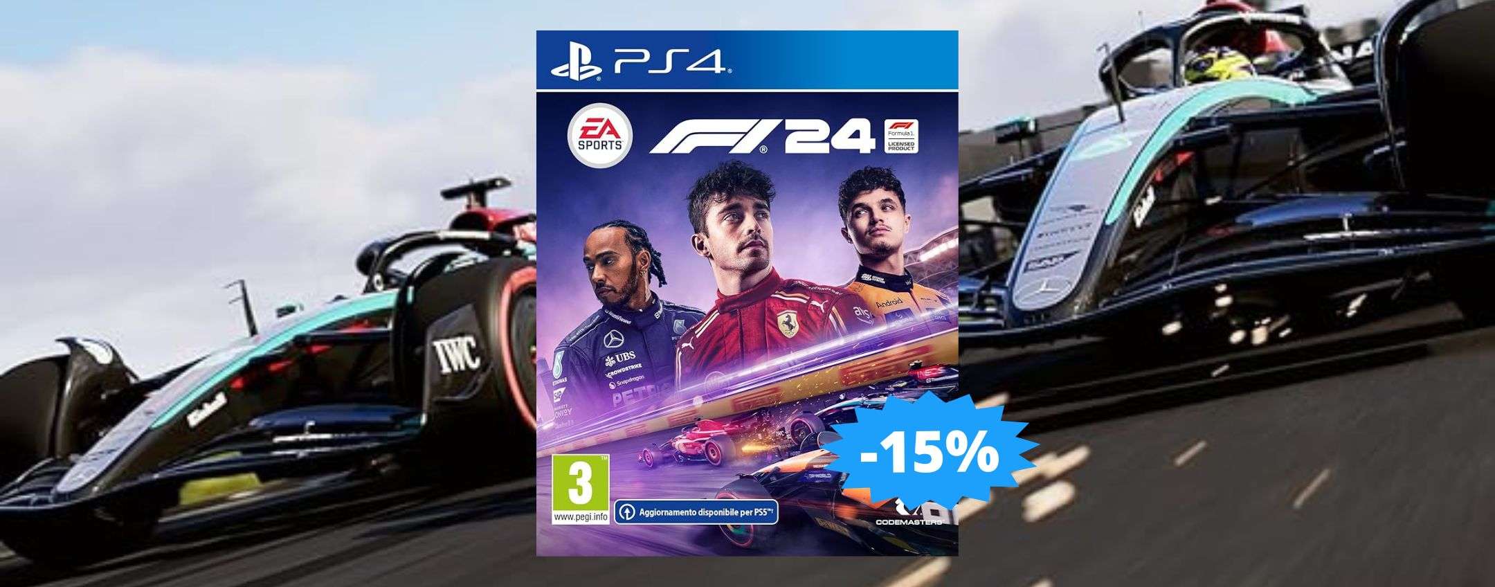 EA SPORTS F1 24 per PS4: un'OCCASIONE da prendere al volo (-15%)