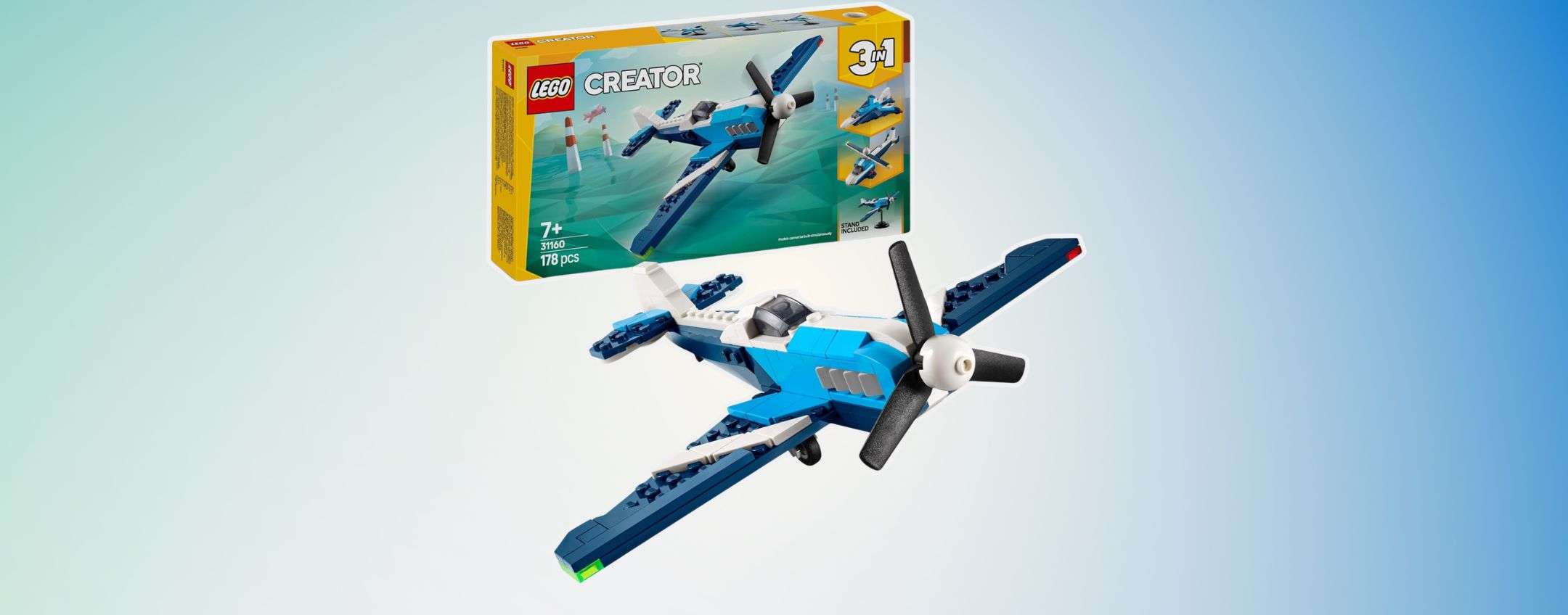 Set LEGO Aeroplanino 3-in-1: diventa anche un elicottero e un jet ...