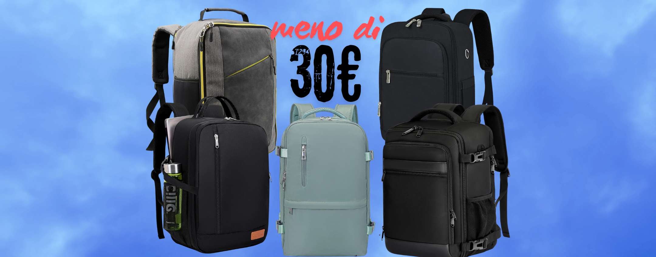 5 zaini da viaggio sotto i 30€ per volare con Ryanair GRATIS, offerte ...