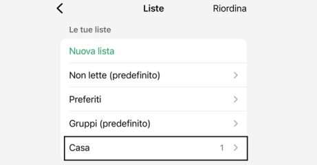 Come creare liste personalizzate su WhatsApp