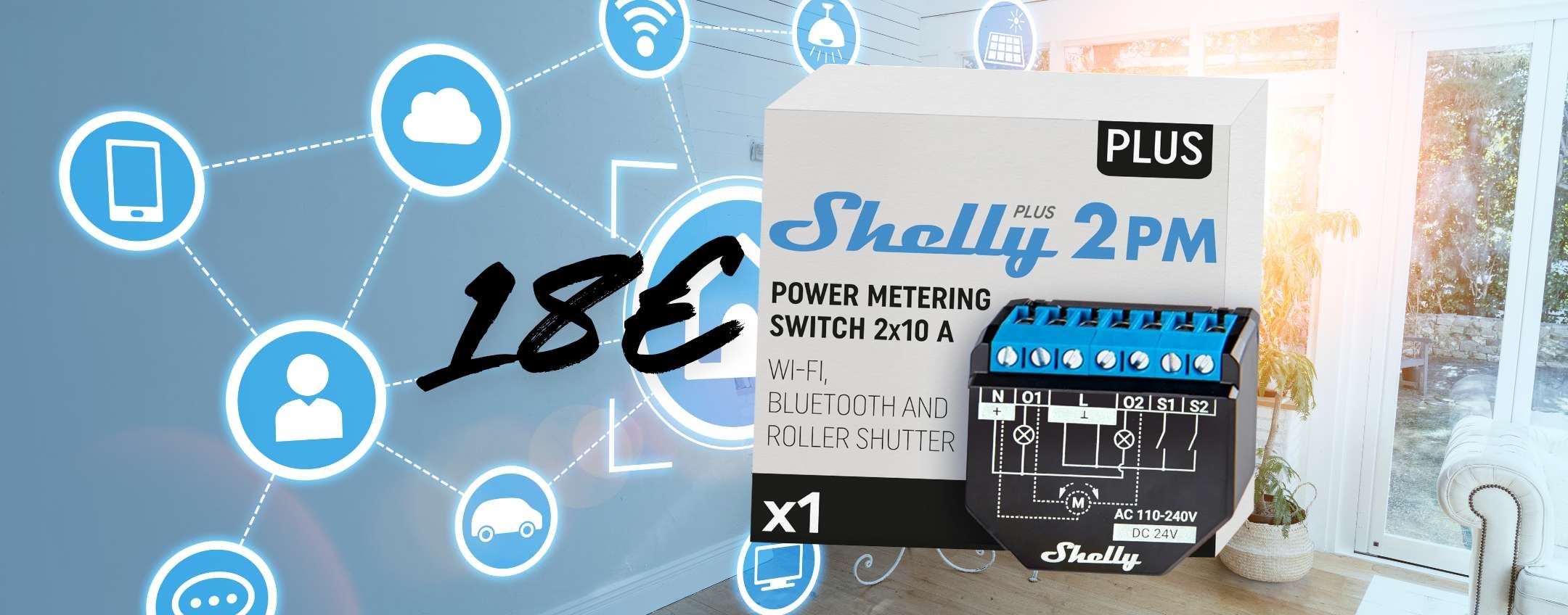 Casa intelligente con il relè Shelly Plus 2PM: sta tra due dita e costa ...