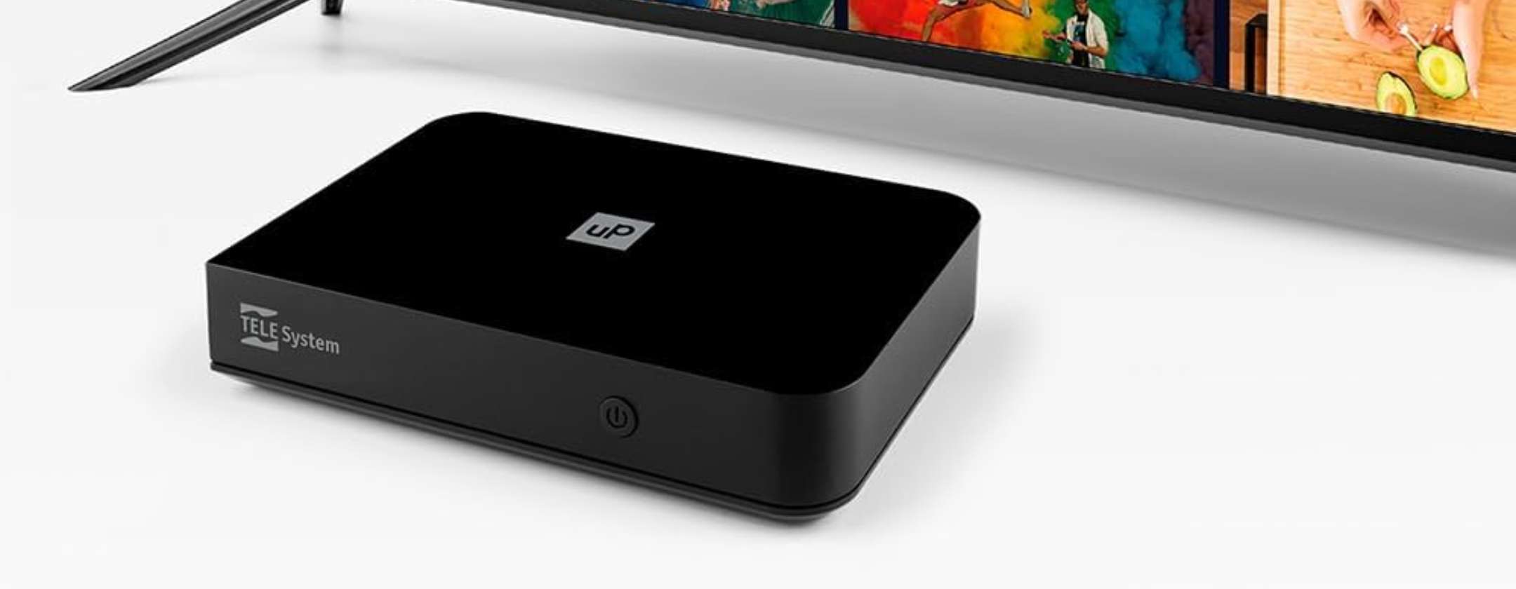 TELE System UP T2 4K: il decoder DVB-T2 con Android TV a 69€