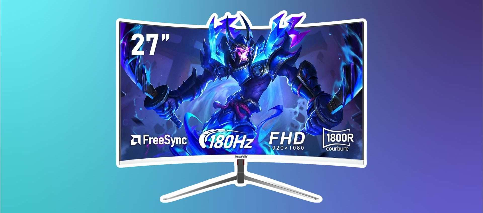 Monitor Curvo Gawfolk 27" in SUPER OFFERTA: 180Hz di puro gaming a ...