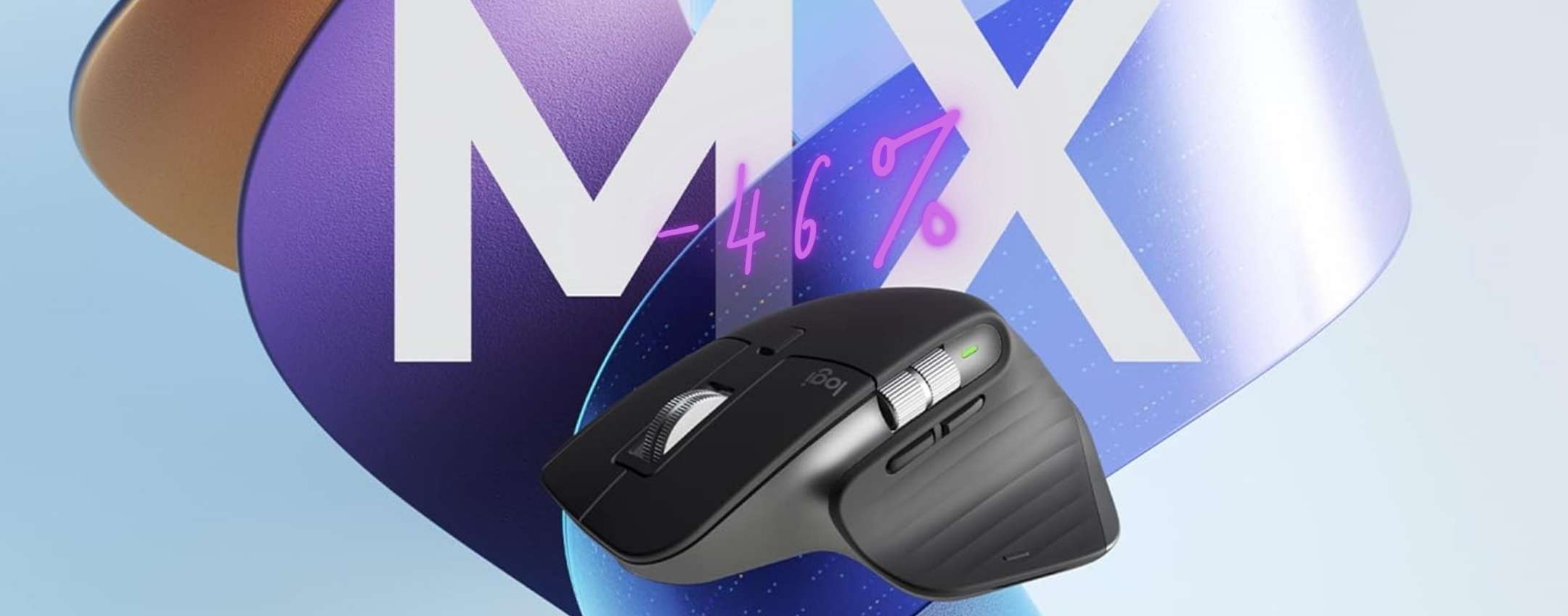 Mouse wireless ergonomico con prestazioni di alto livello: Logitech MX ...