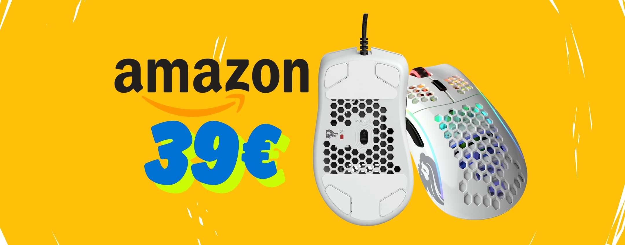 Glorious Gaming Model D: mouse performante con design a nido d'ape