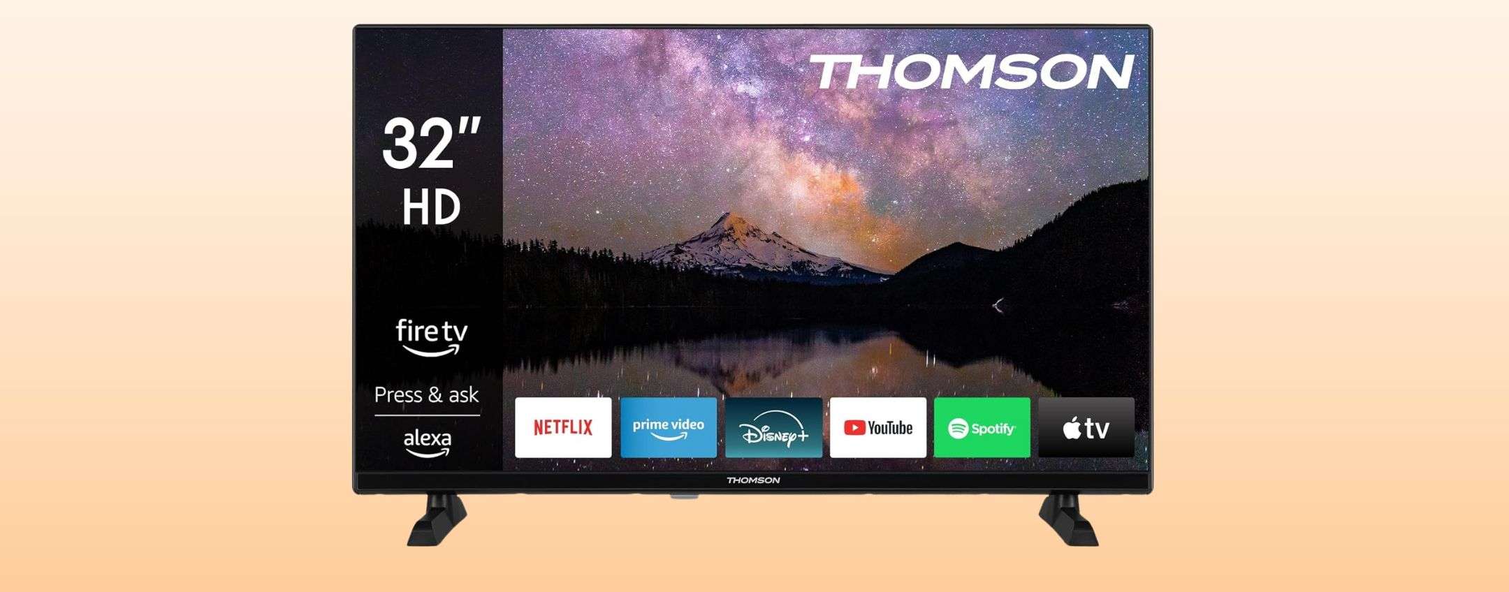 Smart TV 32" con Fire TV a 139 euro: prezzo SUPER per una TV per camera o cucina