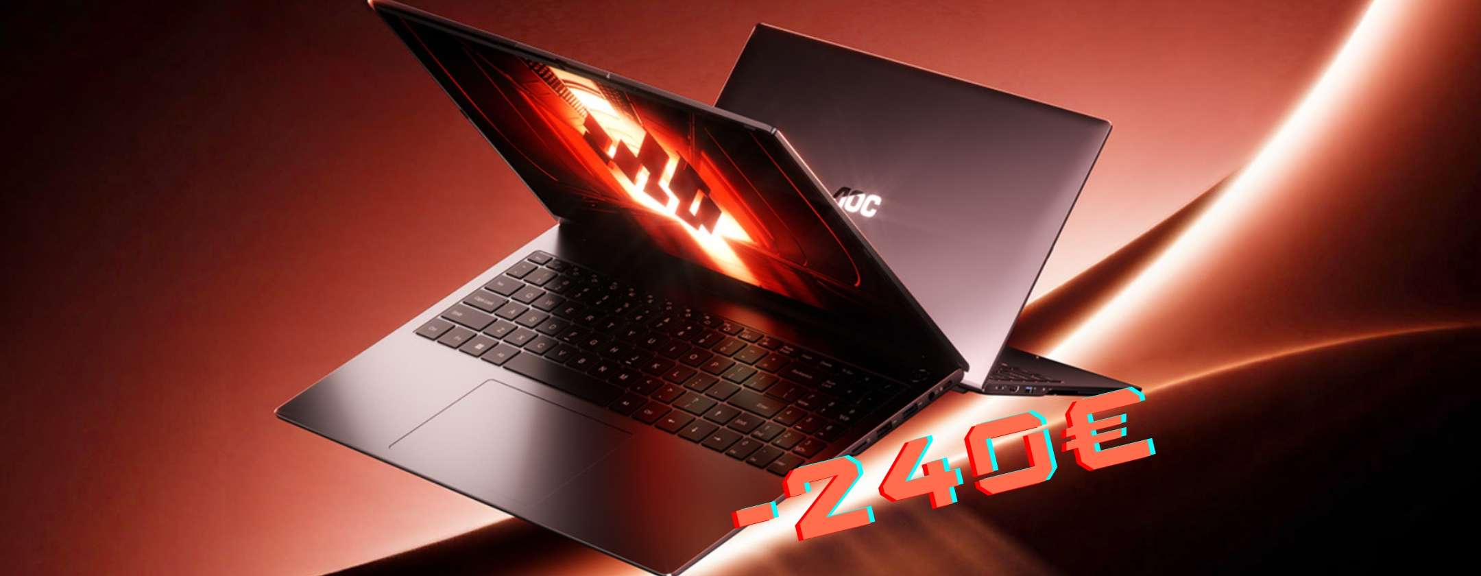 Notebook AOC da gaming con Ryzen 7 e AMD Radeon 680M in sconto di 240€
