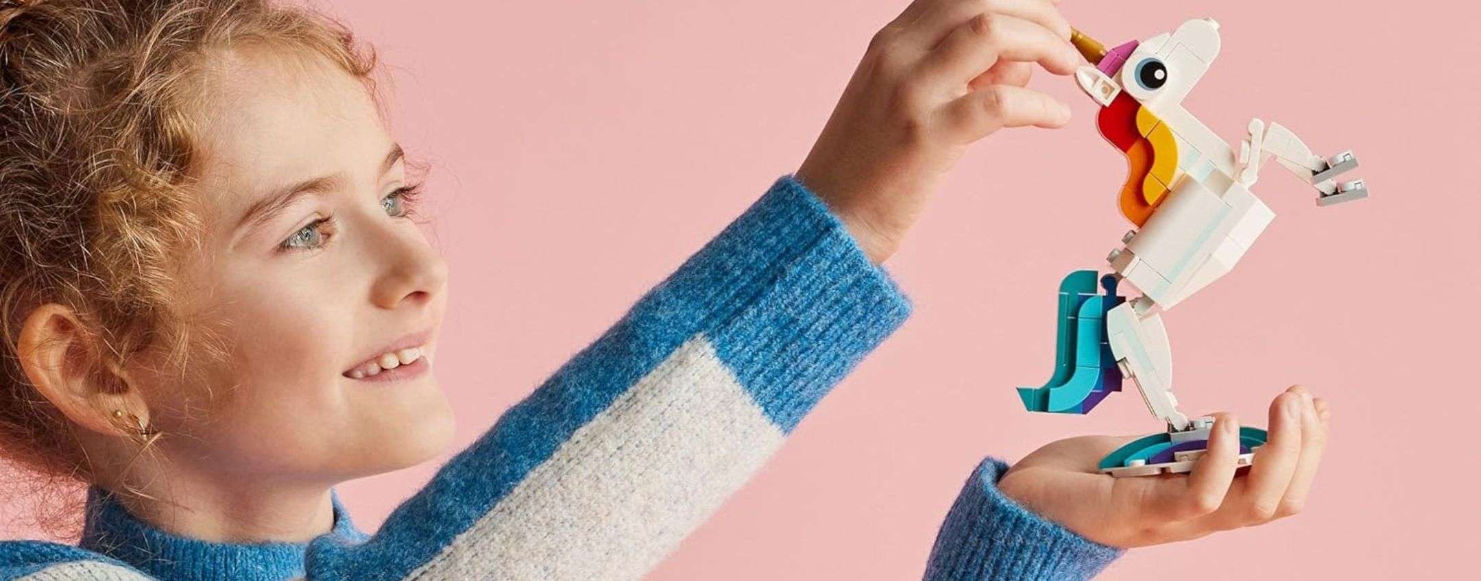 L'unicorno LEGO 3-in-1 oggi costa POCHISSIMO su Amazon (Promo Flash)