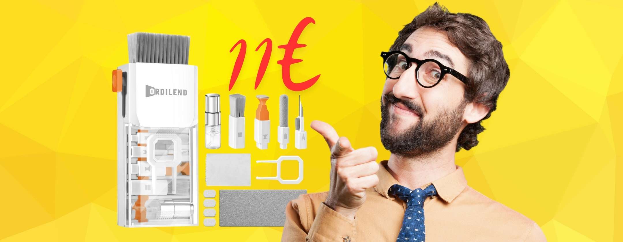 Kit per pulizia 10 in 1: gadget geniale a pochissimo (solo 11€)