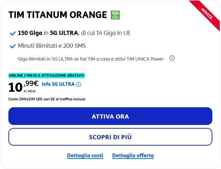 Passa a Tim da Vodafone e Wind Tre: due offerte con Giga in 5G