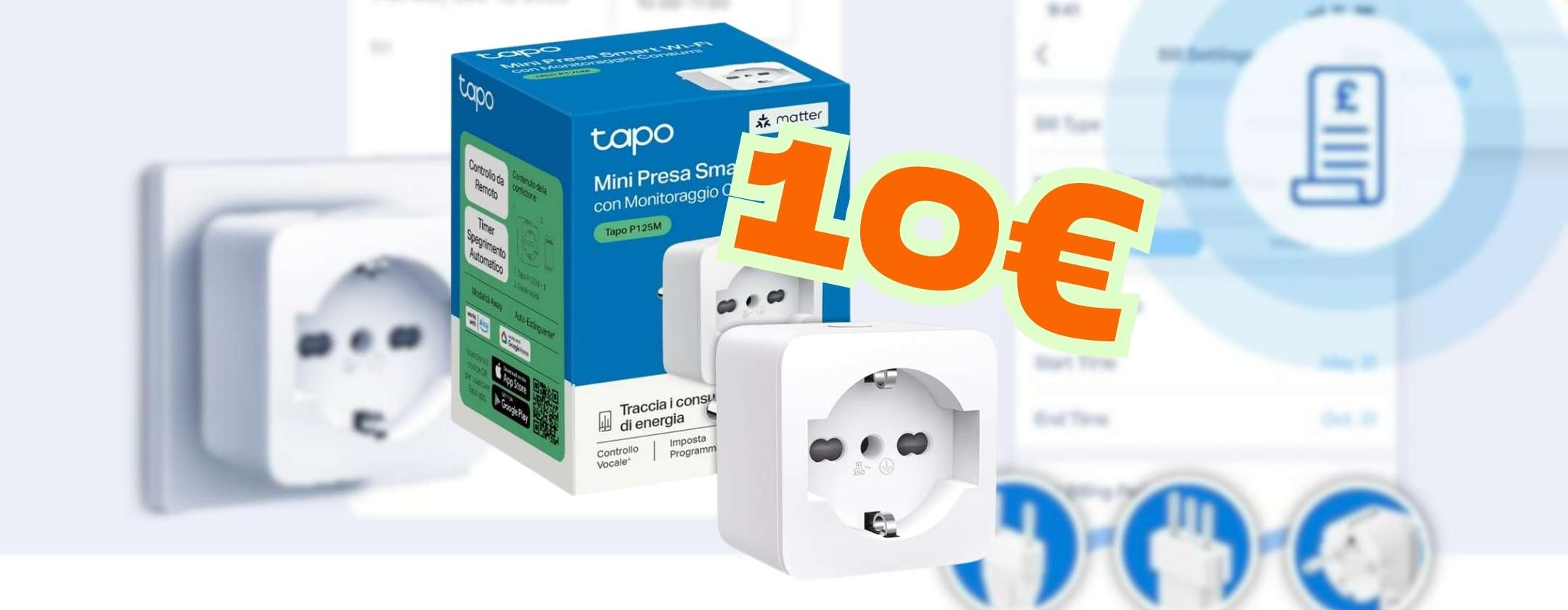 Presa smart Tapo P125M: comandi vocali, controllo remoto e timer, tutto ...