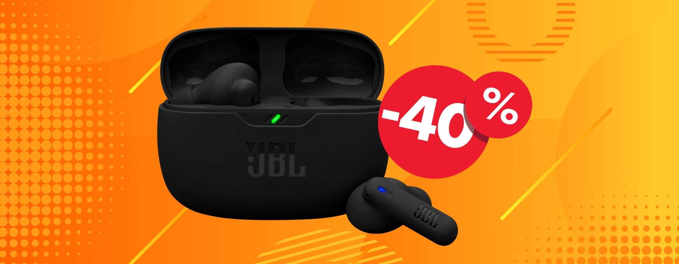 JBL Wave Beam 2: bassi potenti e design iconico (sconto del 40%)