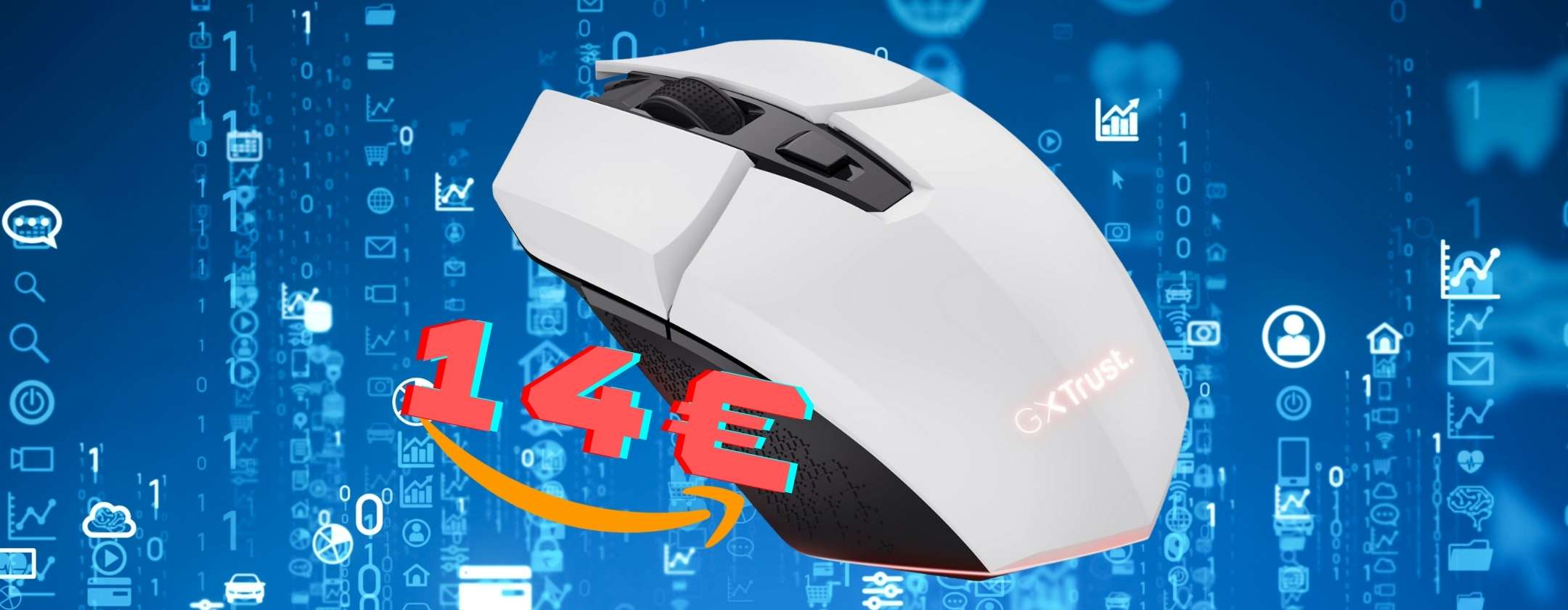 Mouse wireless da gaming GXTrust a prezzo sbalorditivo, solo 14€