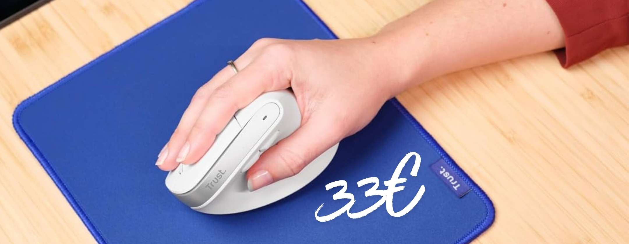 Se passi tante ore al computer con questo mouse verticale non farai ...