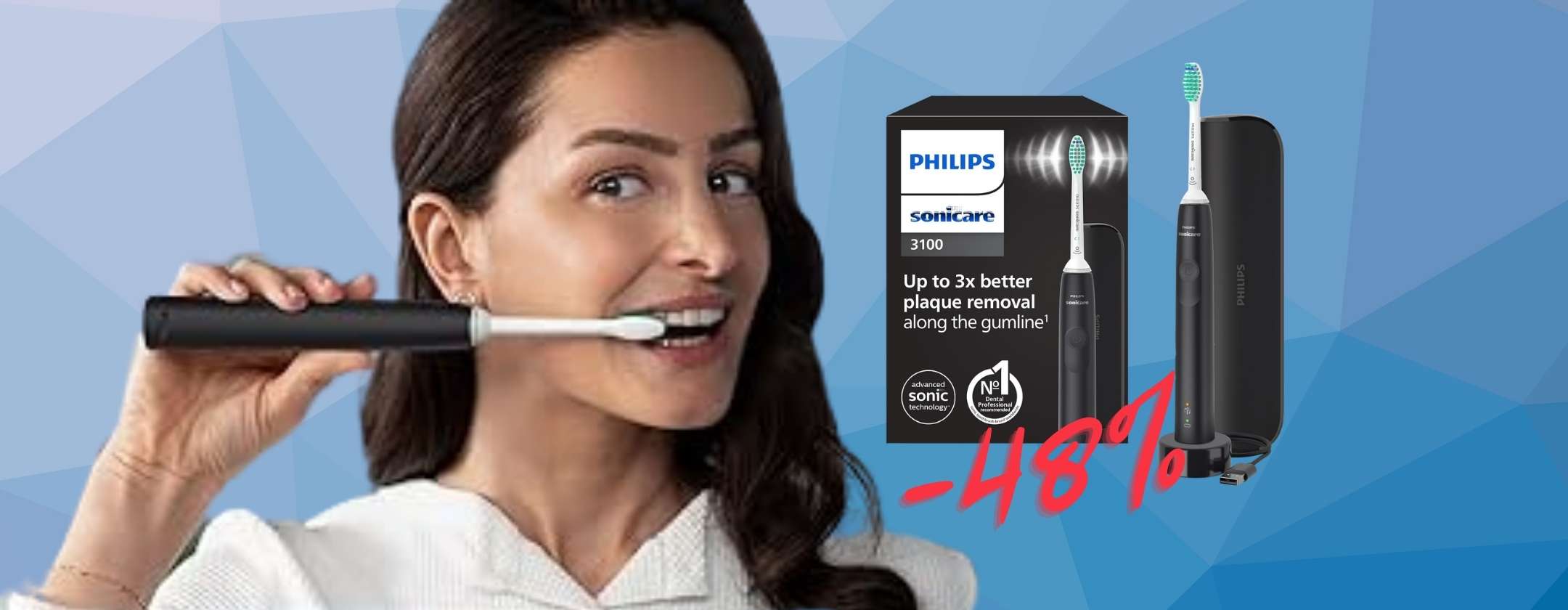 Philips Sonicare 3100: spazzolino elettrico che costa poco e garantisce ...